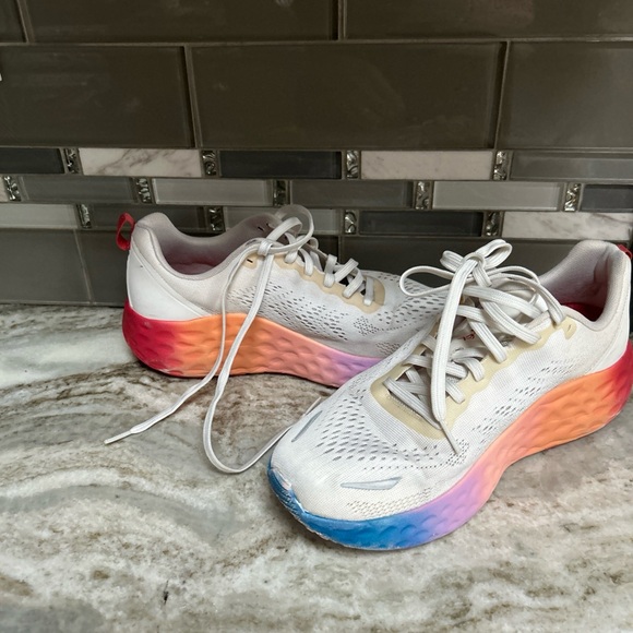 Aetrex | Shoes | Aetrex Danika Ultra Sky High Rainbow Bottom Arch ...